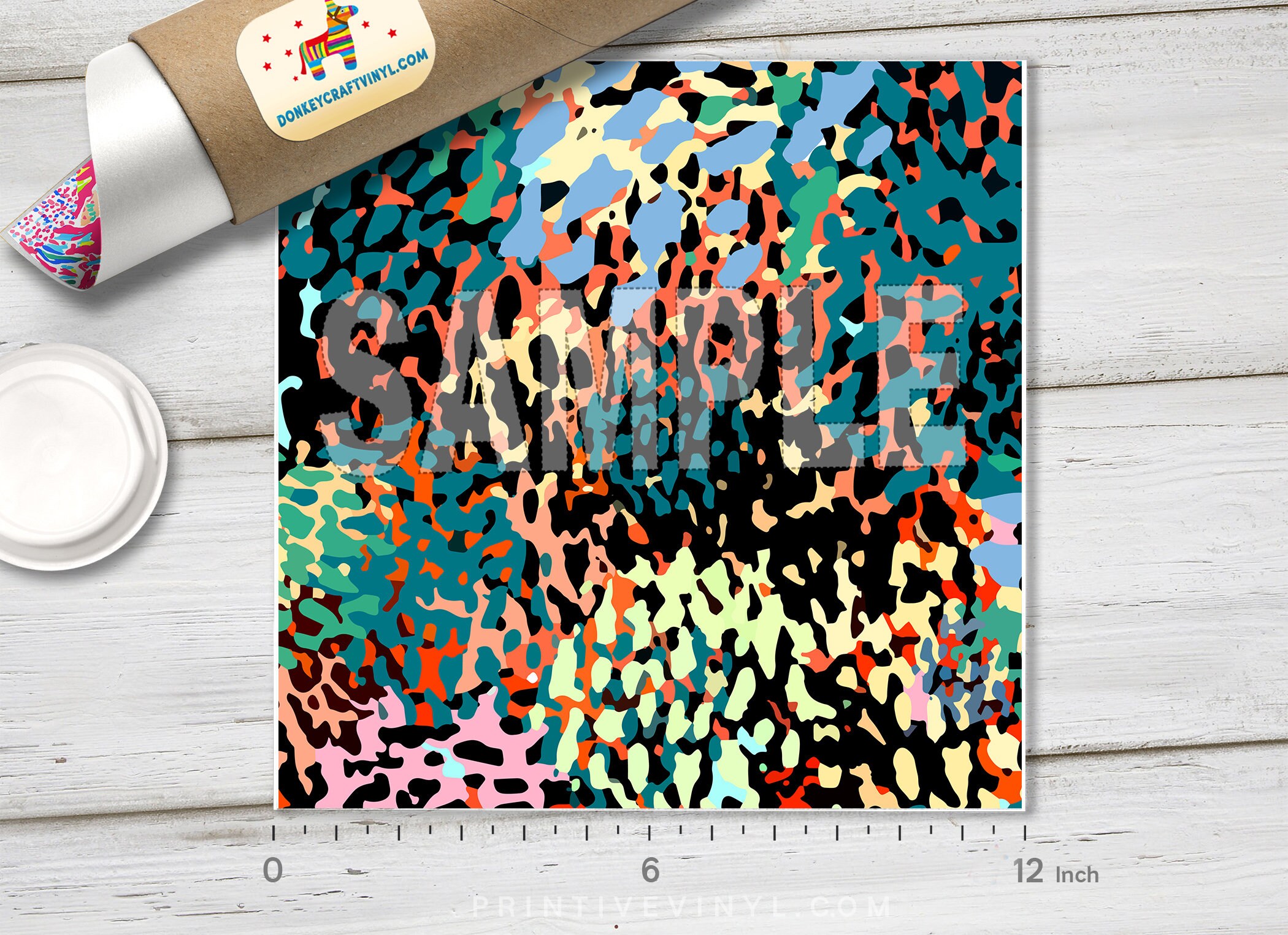 Abstract Leopard Printed HTV, Patterned Vinyl, Iron on Vinyl, Glitter ...