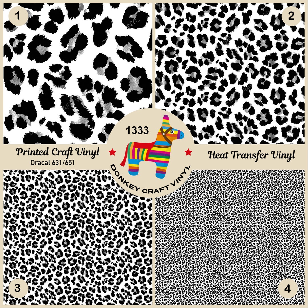 Patterned Vinyl | Leopard Printed HTV, Glitter HTV, Adhesive Craft ...