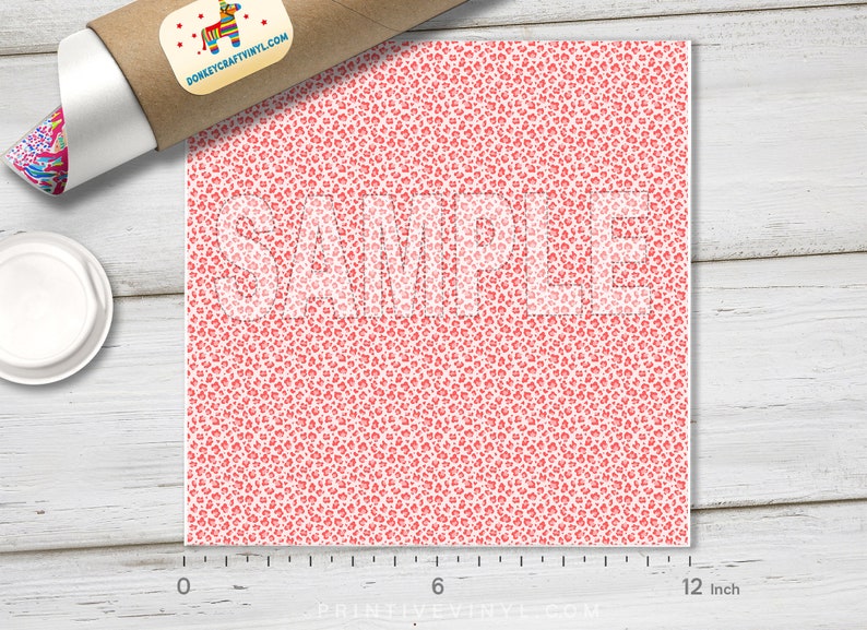Pastel Pink Leopard Cheetah Animal Printed HTV, Patterned Vinyl, Iron ...