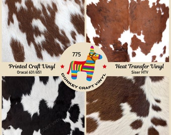 Cow Spots Patterned Heat Transfer Vinyl Sheets - Etsy