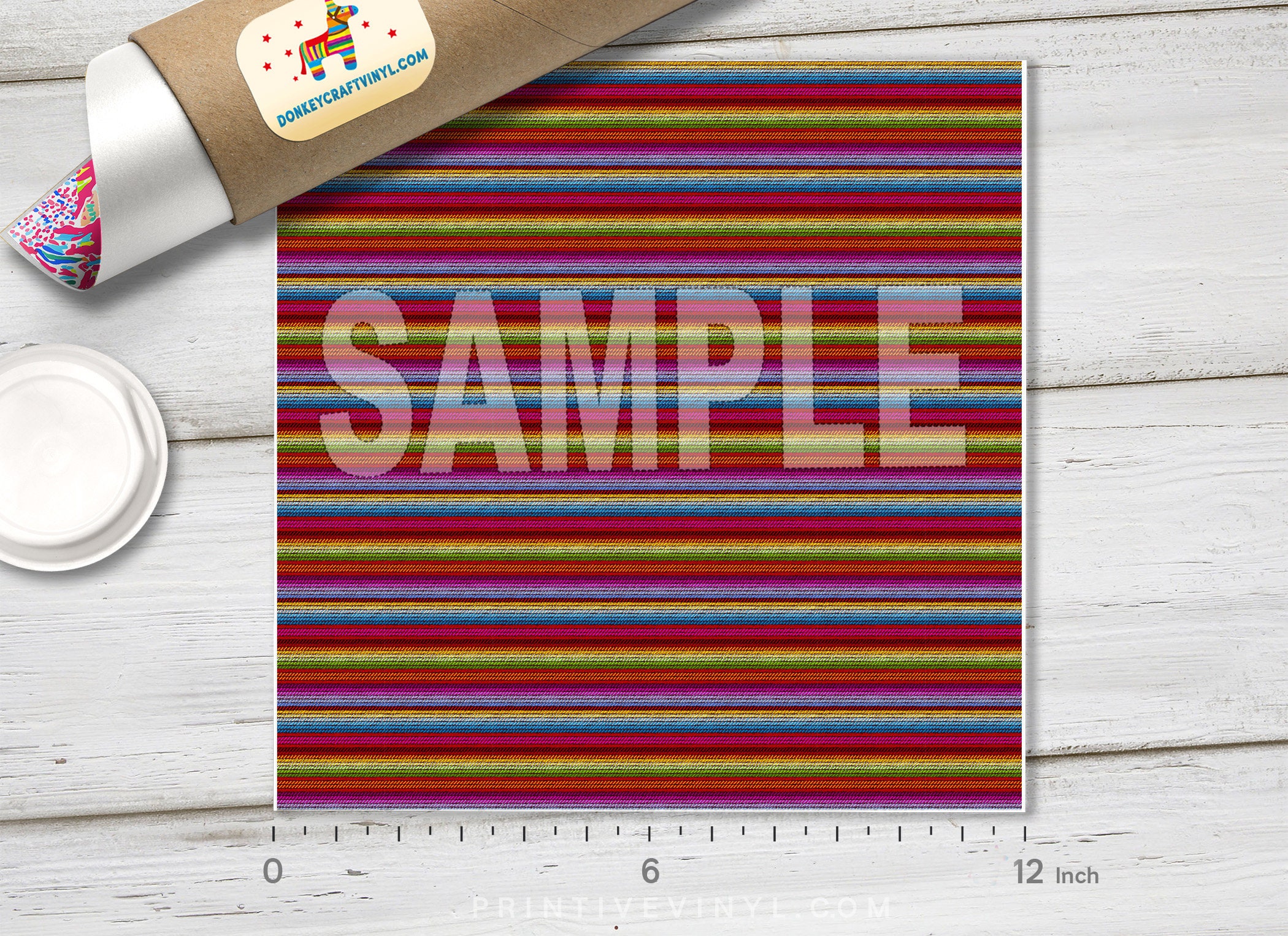 Mexican Serape Fabric Blanket Pattern Vinyl, Printed HTV, Iron on Puff ...