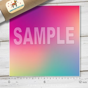 Abstract Gradient Ombre Printed HTV, Pattern Vinyl, Glitter HTV, Faux ...