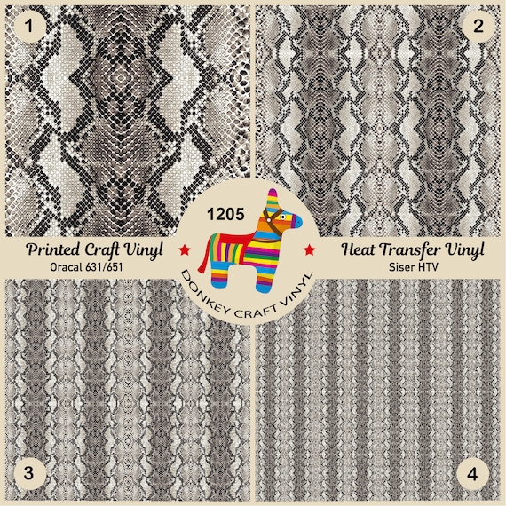 Patterned Vinyl Black Python Skin Snake Skin Printed HTV | Etsy