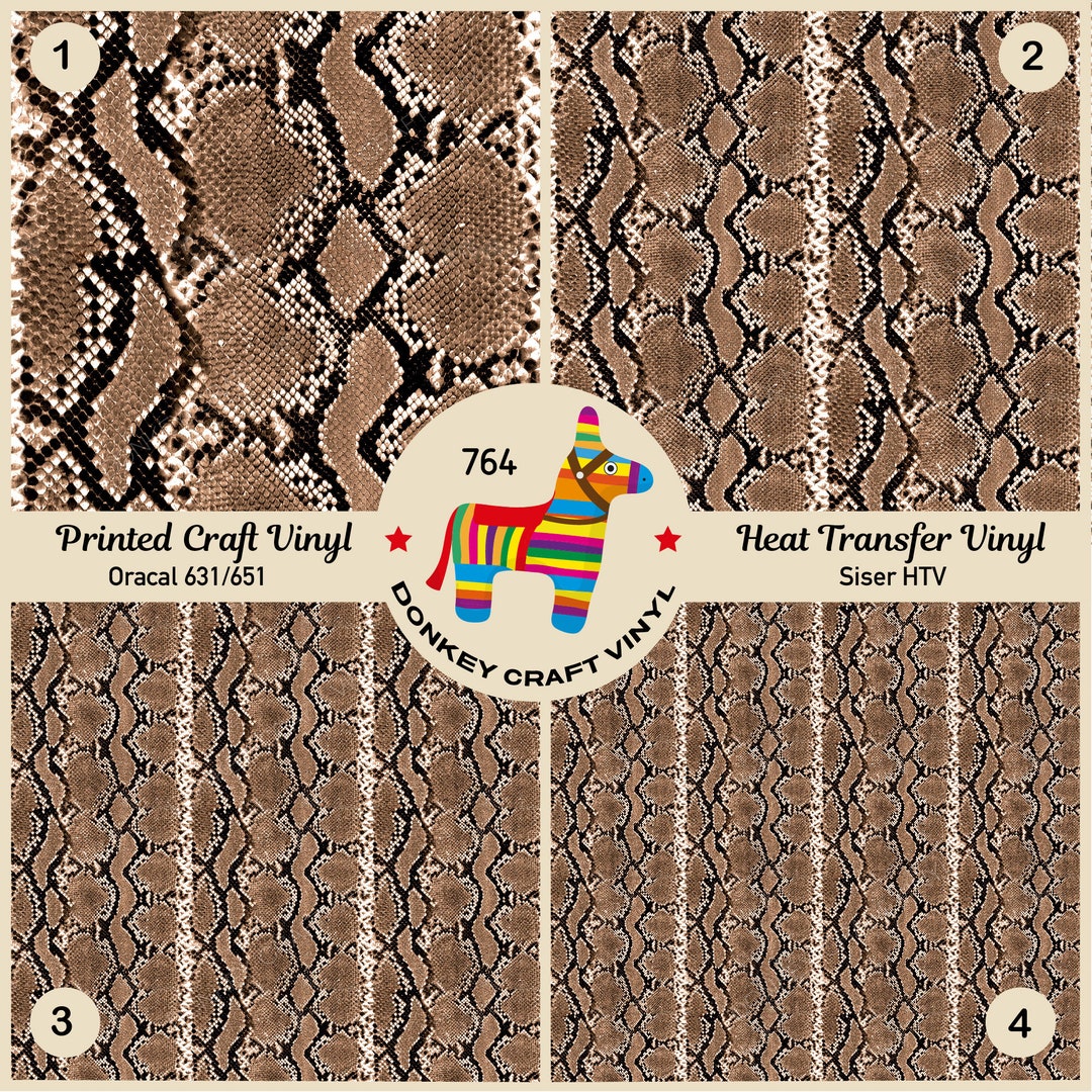 Patterned Vinyl | Python Skin, Snake Skin Printed HTV, Adhesive Craft ...