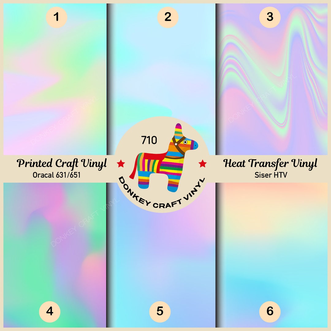 Abstract Iridescent Holographic Look Printed HTV, Pattern HTV, Pattern ...