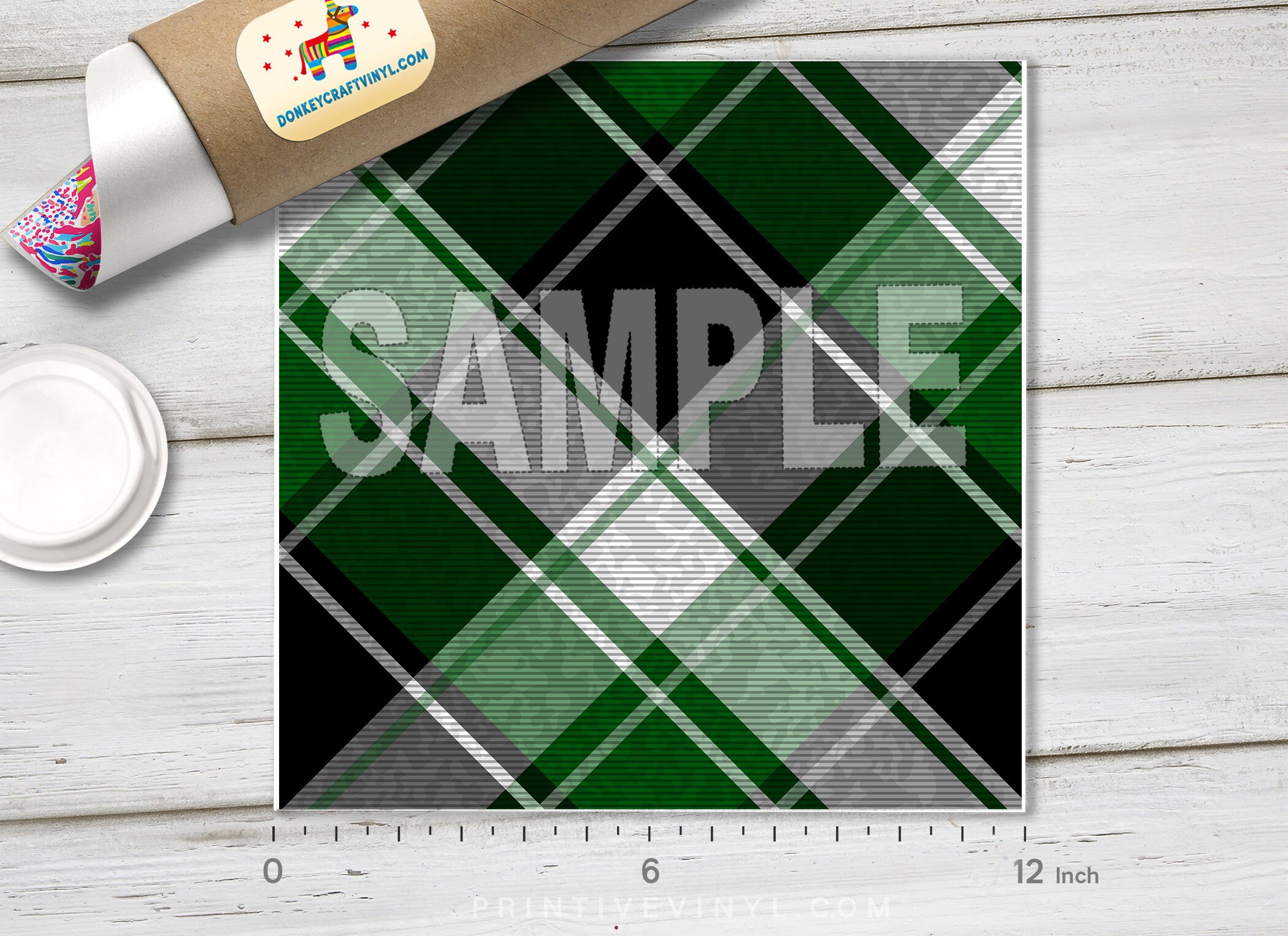 Green Tartan Plaid Printed HTV, Pattern HTV, Pattern Vinyl, Iron On ...
