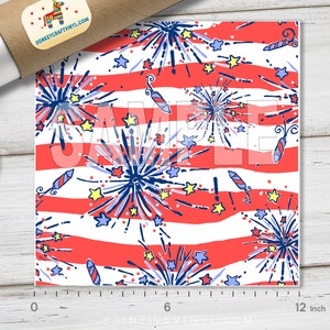 Fire Works Pattern Vinyl, Glitter HTV, Patterned Iron on Vinyl, Faux ...