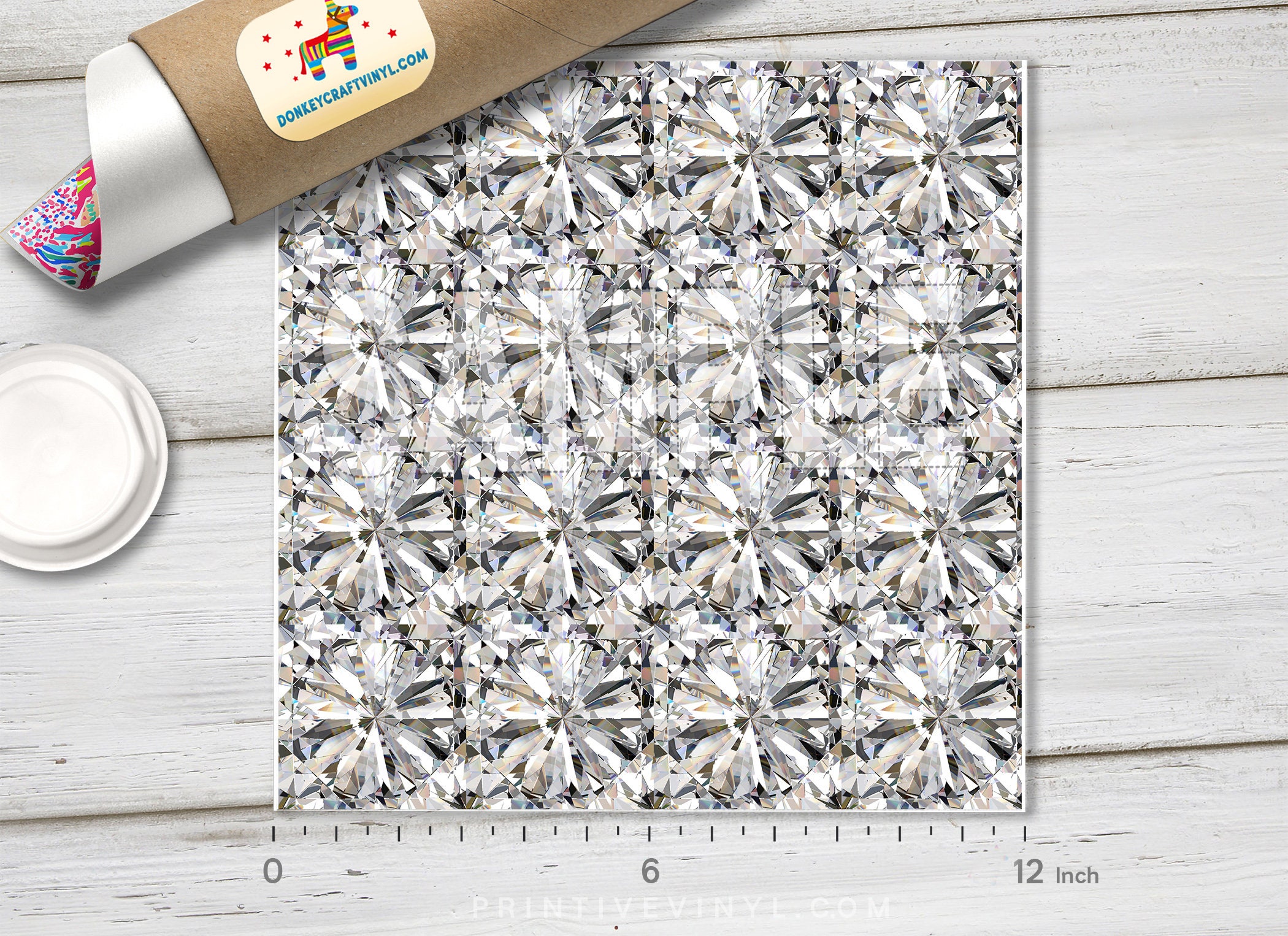 Crystal Diamond Texture Printed HTV Pattern HTV Iron on - Etsy UK