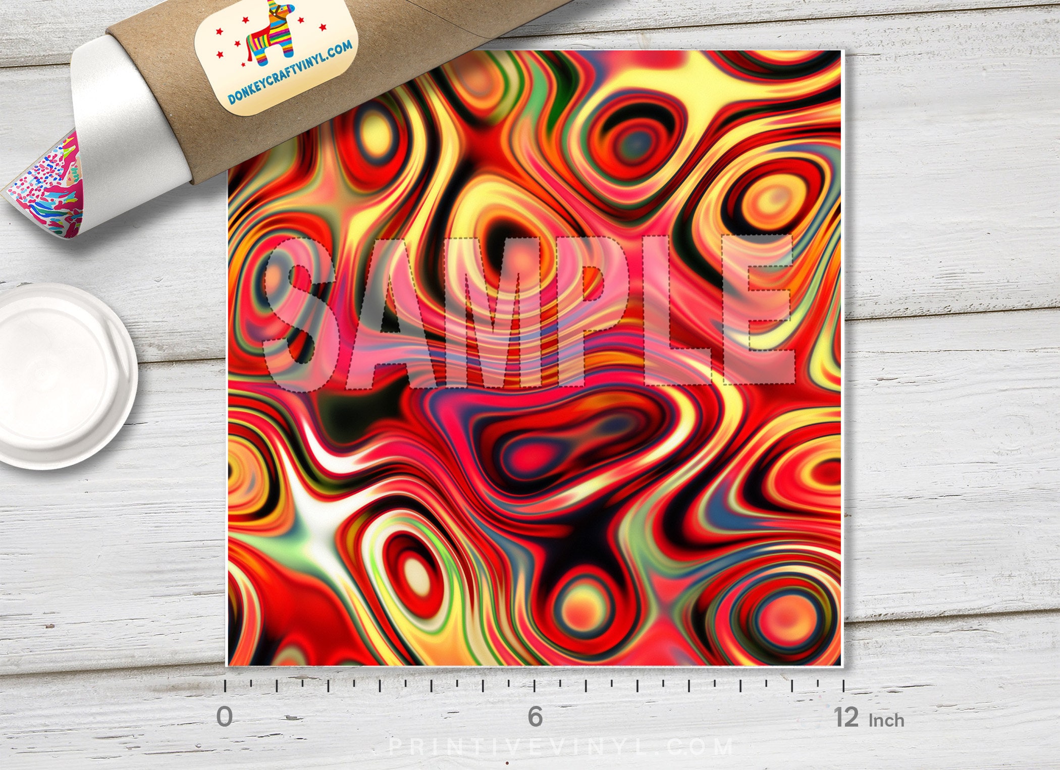 Abstract Psychedelic Printed HTV, Pattern Vinyl, Patterned Vinyl ...