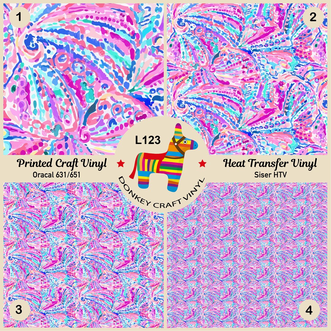 Shell Printed Vinyl, Glitter HTV, Patterned Iron on Vinyl, Faux Leather ...