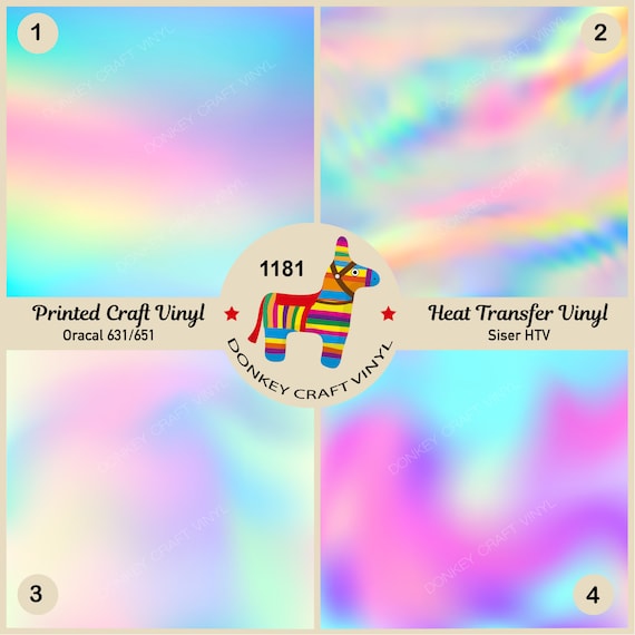 Ombre Gradient Printed HTV Pattern Vinyl Iron on Vinyl - Etsy