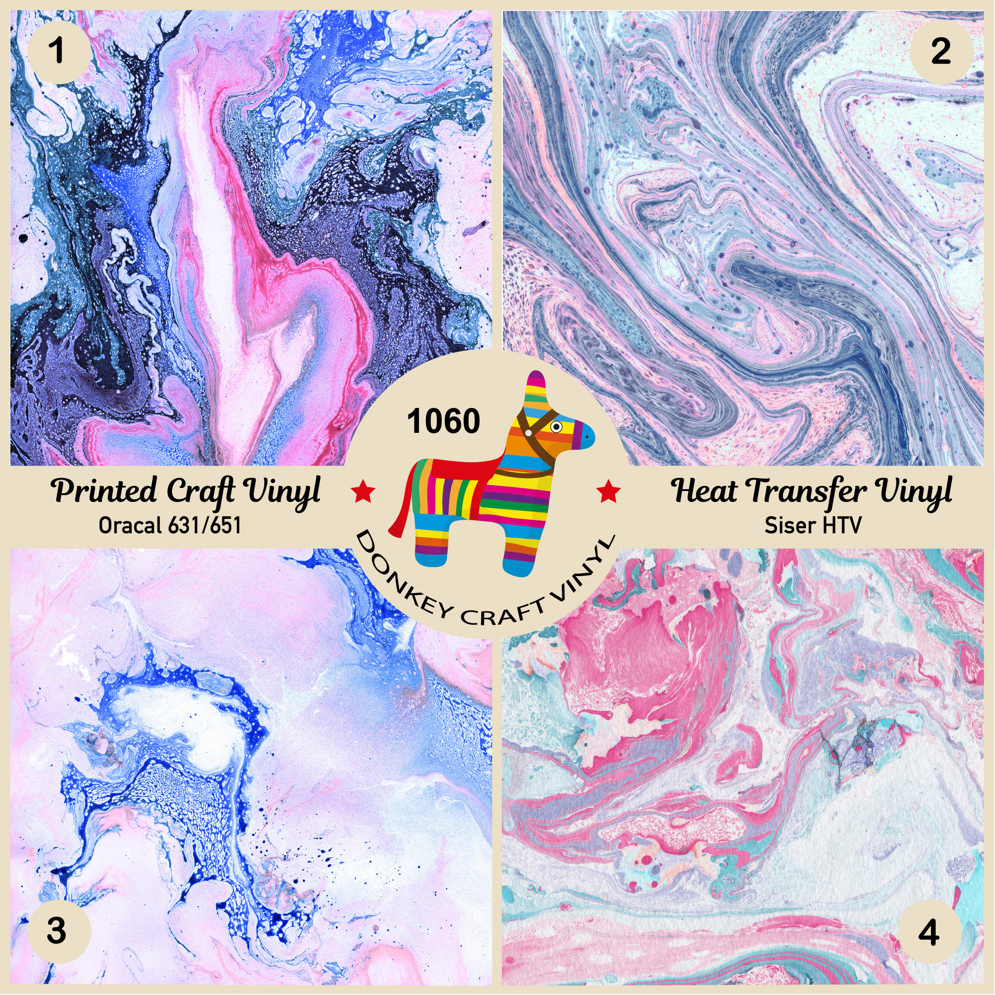 Abstract Pastel Color Marble Printed HTV Pattern HTV Iron on - Etsy