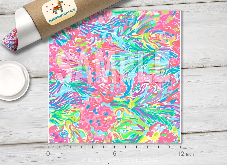 Floral Pattern Vinyl, Glitter HTV, Patterned Iron on Vinyl, Faux ...