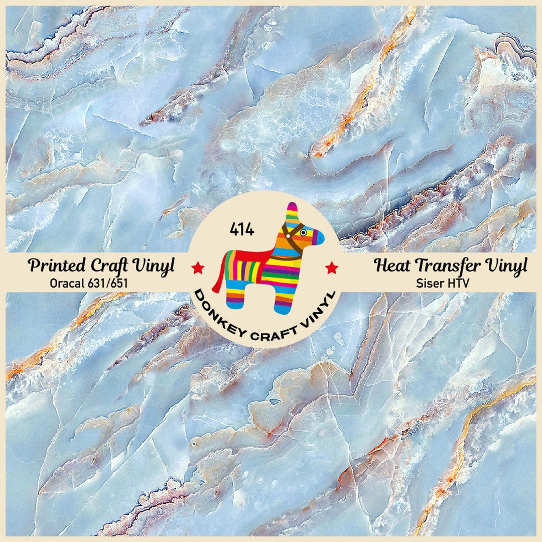 Marble Texture Printed HTV, Pattern Vinyl, Faux Leather, Puff Heat ...