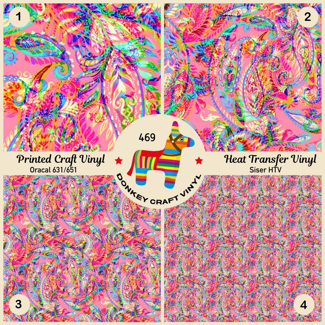 Ethnic Paisley Printed HTV, Pattern Vinyl, Pattern HTV, Iron on Vinyl ...