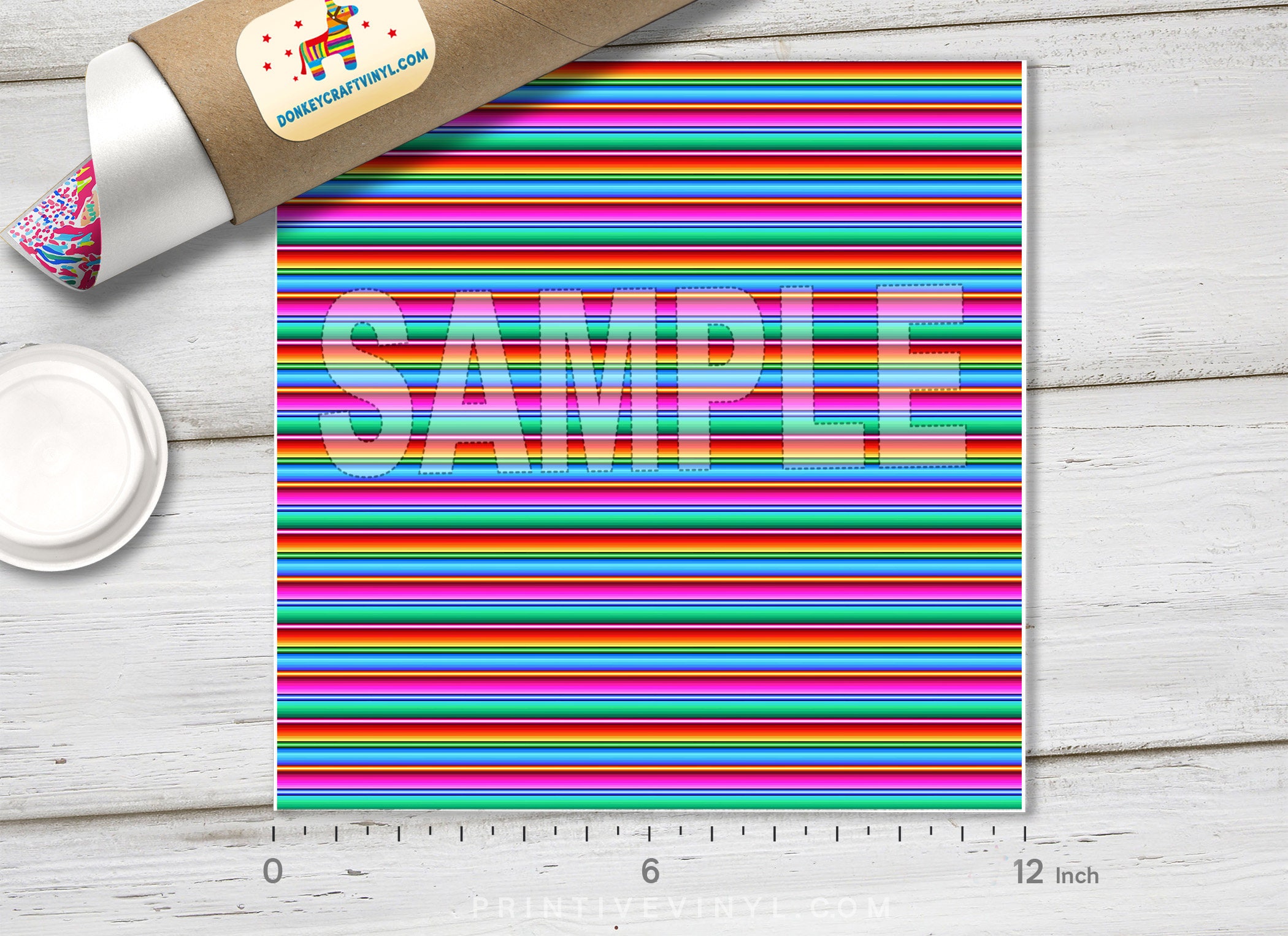 Mexican Serape Stripes Pattern Printed HTV, Pattern Vinyl, Faux Leather ...