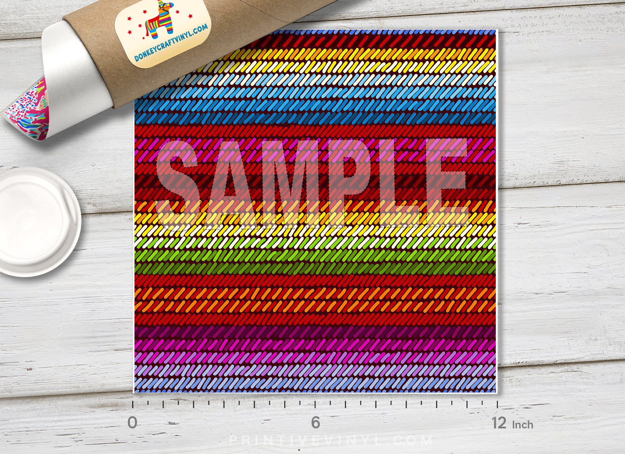 Mexican Serape Fabric Blanket Pattern Vinyl, Printed HTV, Iron on Puff ...