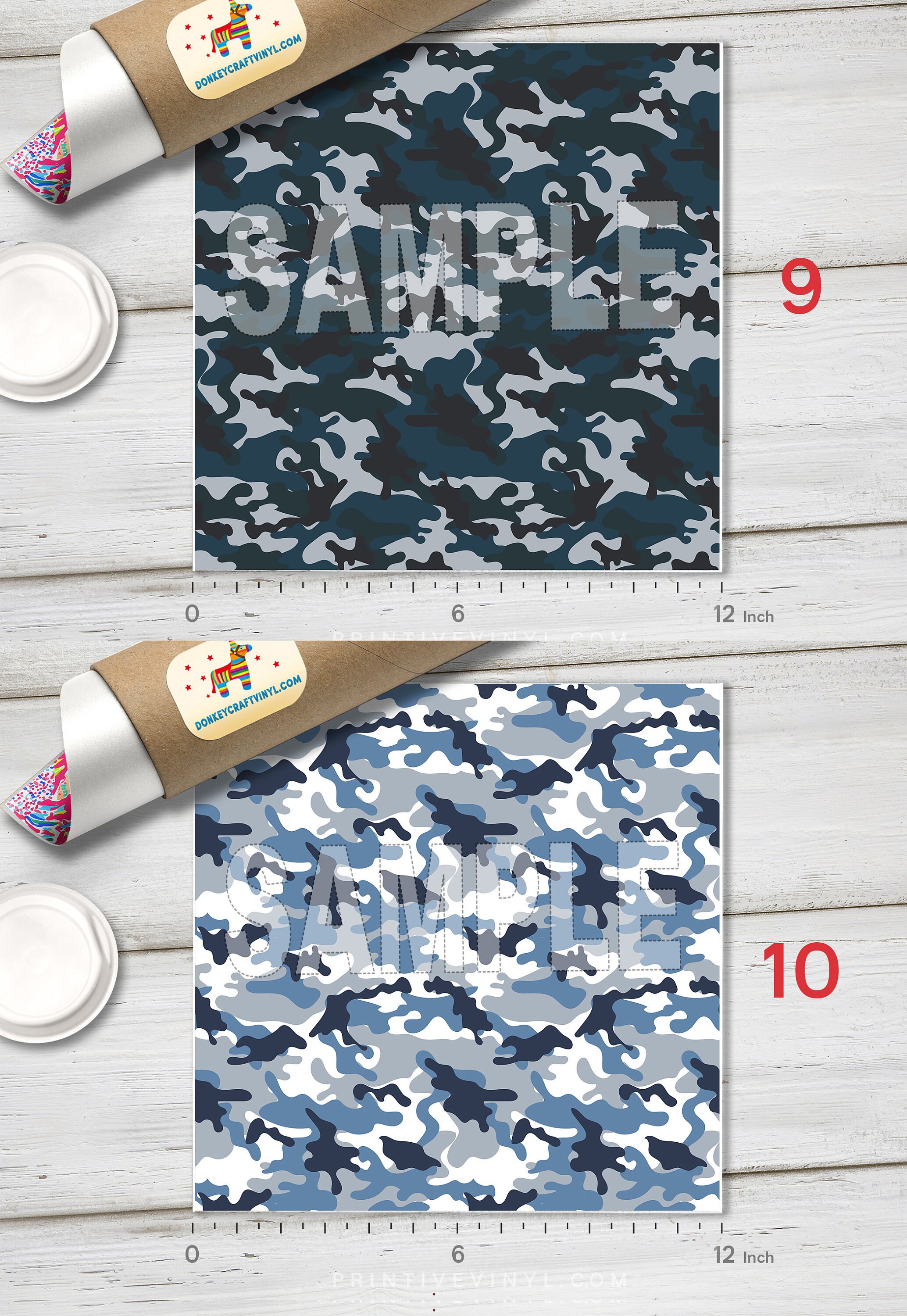 Military Camouflage Collection Printed HTV Patterned HTV | Etsy