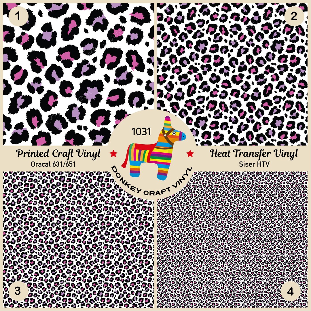 Cheetah Leopard Printed HTV, 651, Iron on Vinyl, Adhesive Vinyl ...