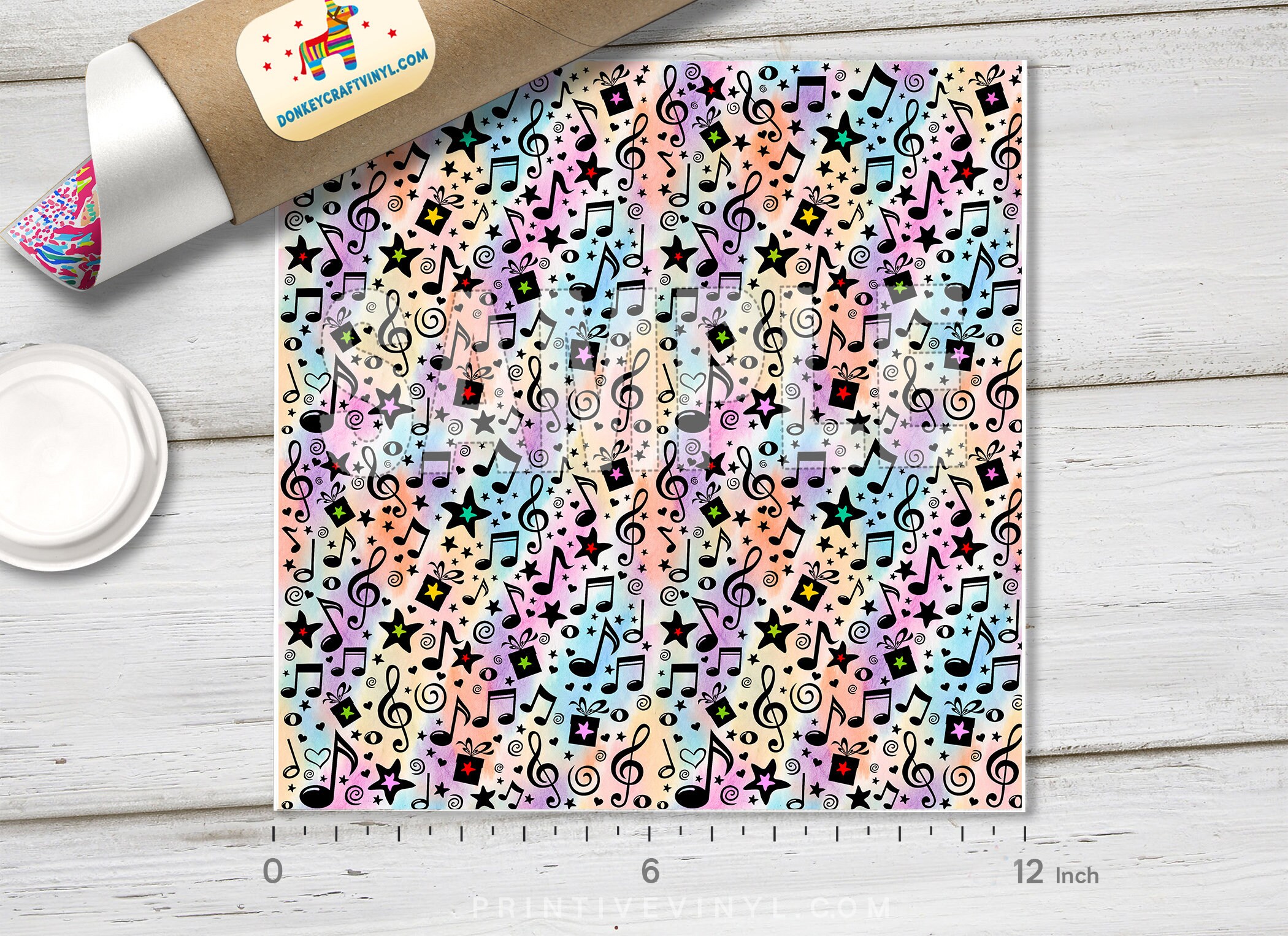 Musical Notes Pattern Printed HTV Pattern Vinyl Pattern HTV - Etsy