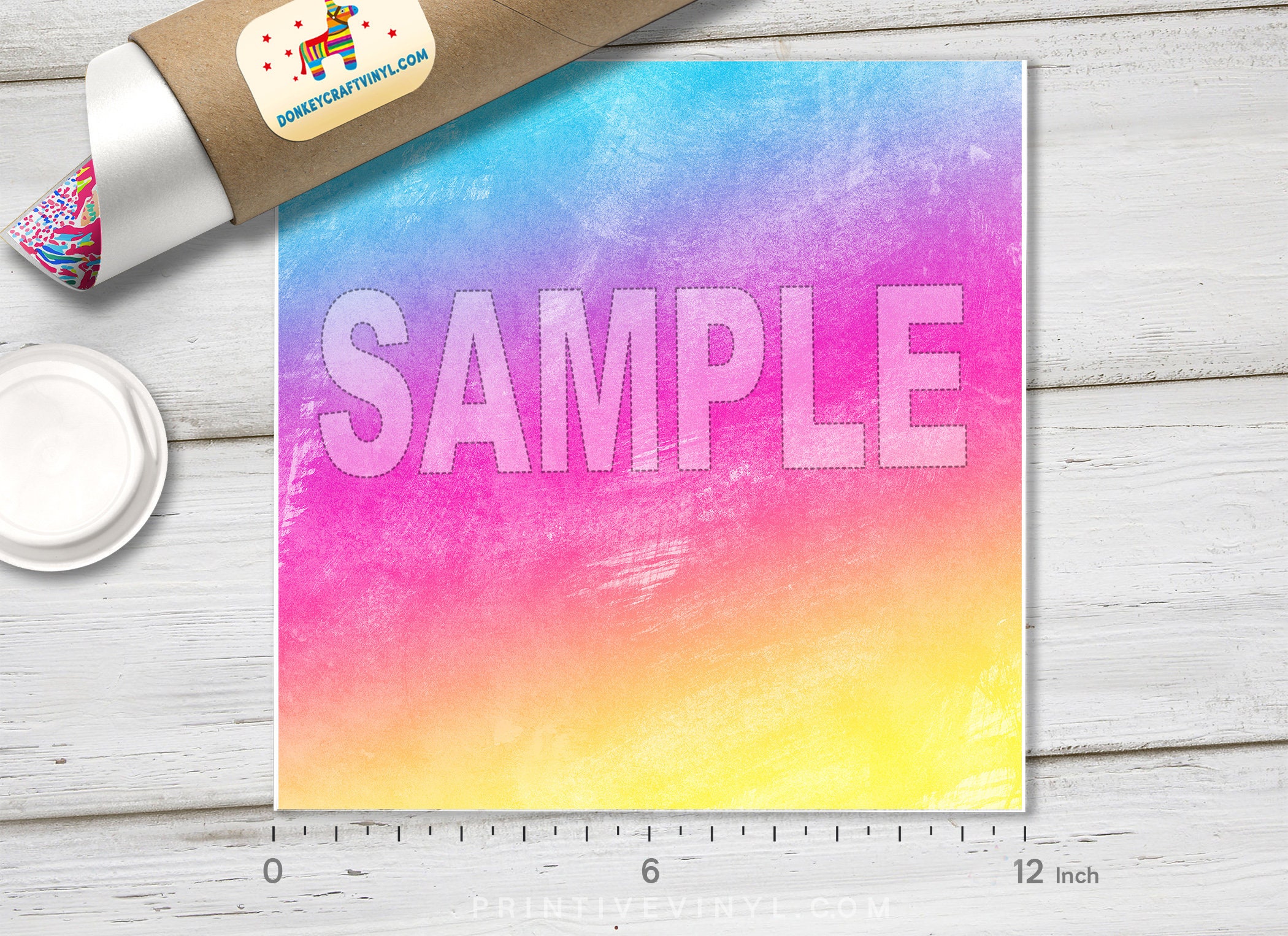Watercolor Ombre Gradient Printed HTV, Pattern Vinyl, Iron on Vinyl ...