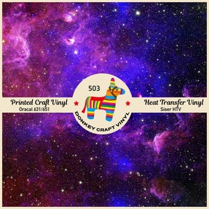 Galaxy Stars Printed HTV, Pattern Vinyl, Iron on Vinyl, Glitter HTV ...