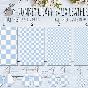 Baby Blue Checker Pattern Printed HTV, Pattern Glitter HTV, Iron on ...