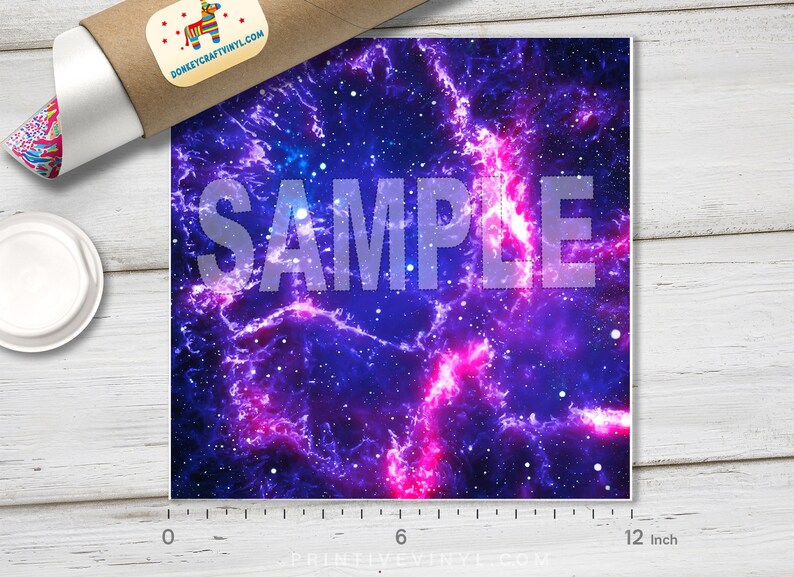 Patterned Vinyl Galaxy Nebula Pattern Printed HTV Iron on - Etsy