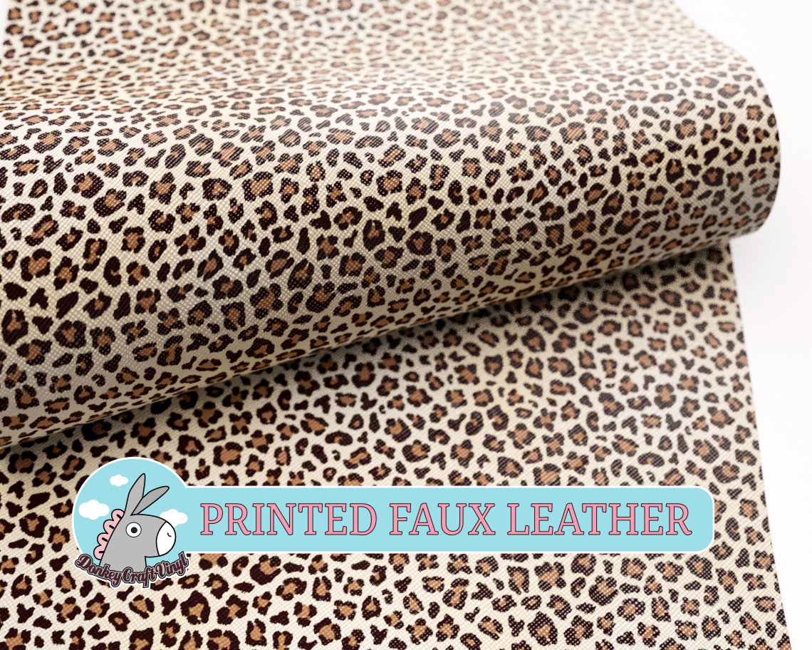 Patterned Vinyl Summer Leopard Printed HTV Printed Faux - Etsy