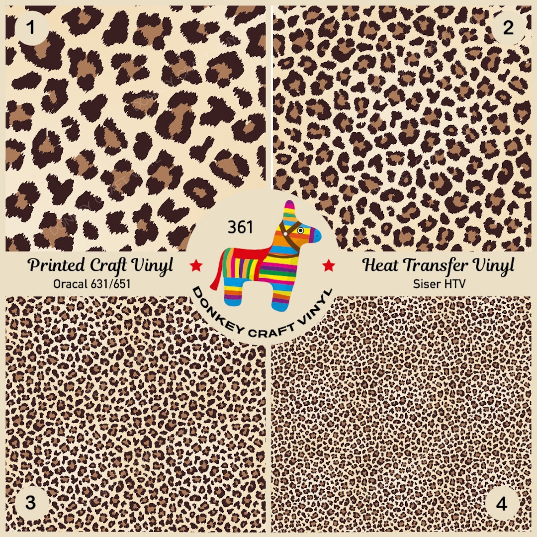 Patterned Vinyl | Summer Leopard Printed HTV, Printed Faux Leather ...