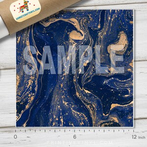 Abstract Blue Marbling Printed HTV Pattern HTV Iron on - Etsy