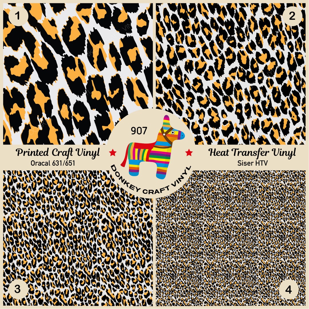 Patterned Vinyl | Leopard Printed HTV, Iron on Vinyl, Adhesive Craft ...