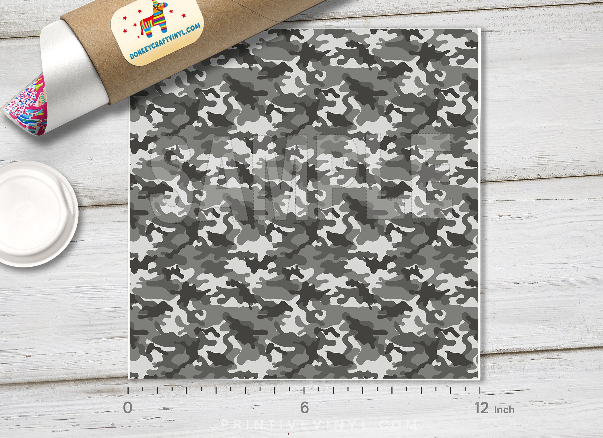 Gray Military Camouflage Printed HTV, Pattern Vinyl, Glitter HTV, Faux ...