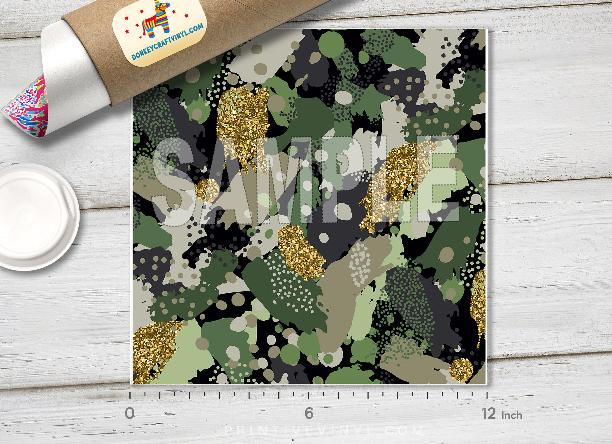Fancy Camouflage Printed HTV, Pattern Vinyl, Glitter HTV, Iron on Vinyl ...