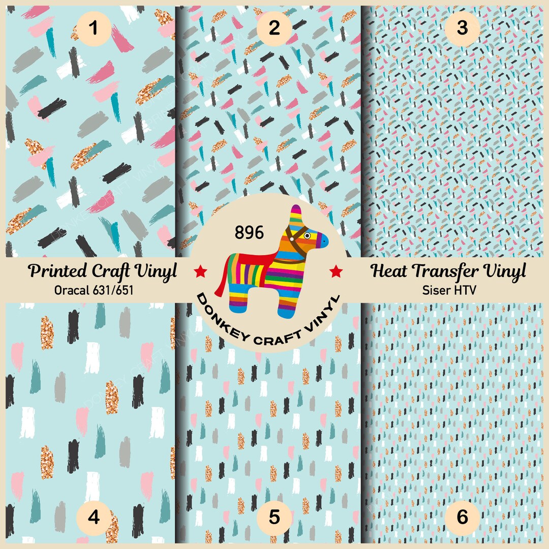 Patterned Vinyl Easter Day Confetti Pattern Printed HTV, Iron on Vinyl ...