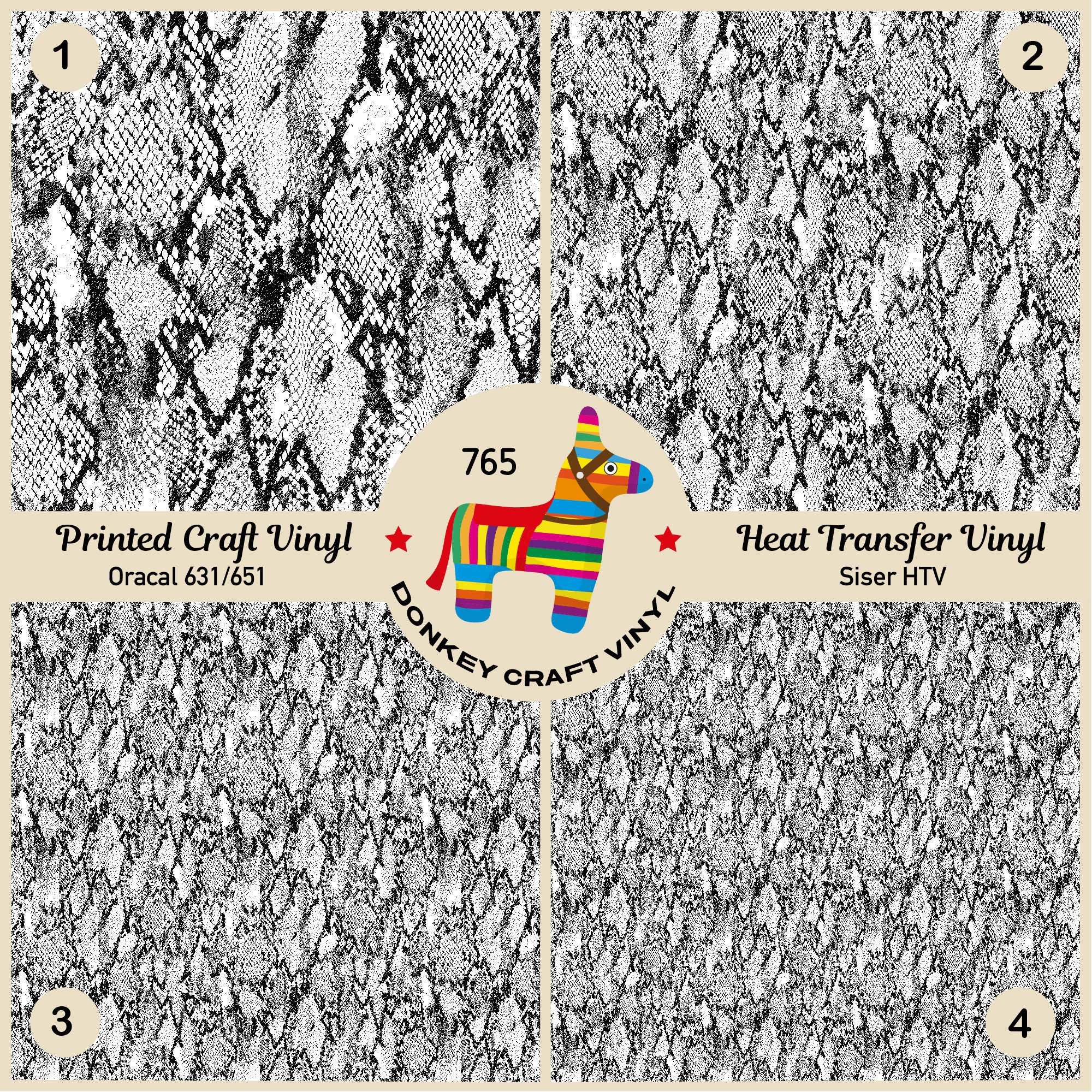 Patterned Vinyl Python Skin Snake Skin Printed HTV - Etsy