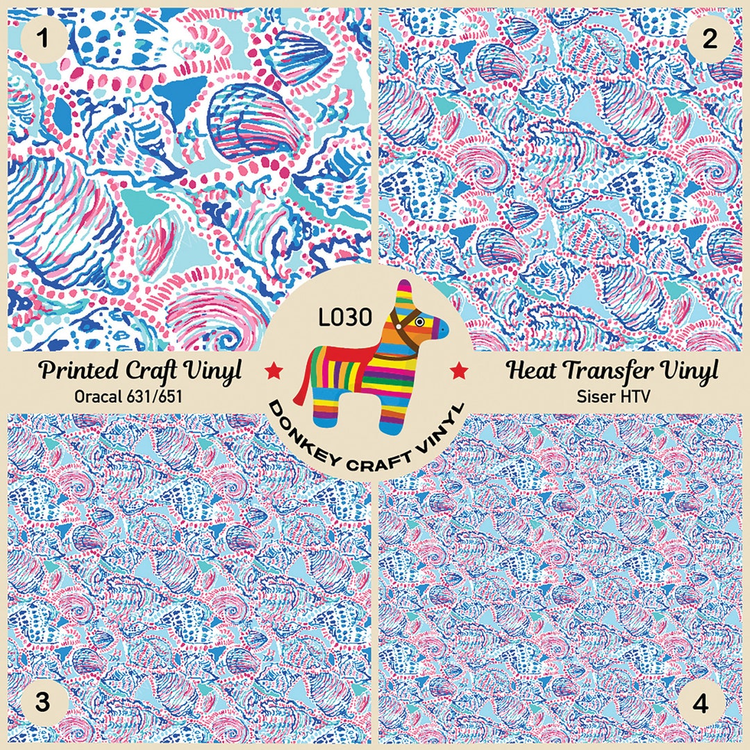 Shell Pattern Vinyl, Glitter HTV, Patterned Iron on Vinyl, Faux Leather ...