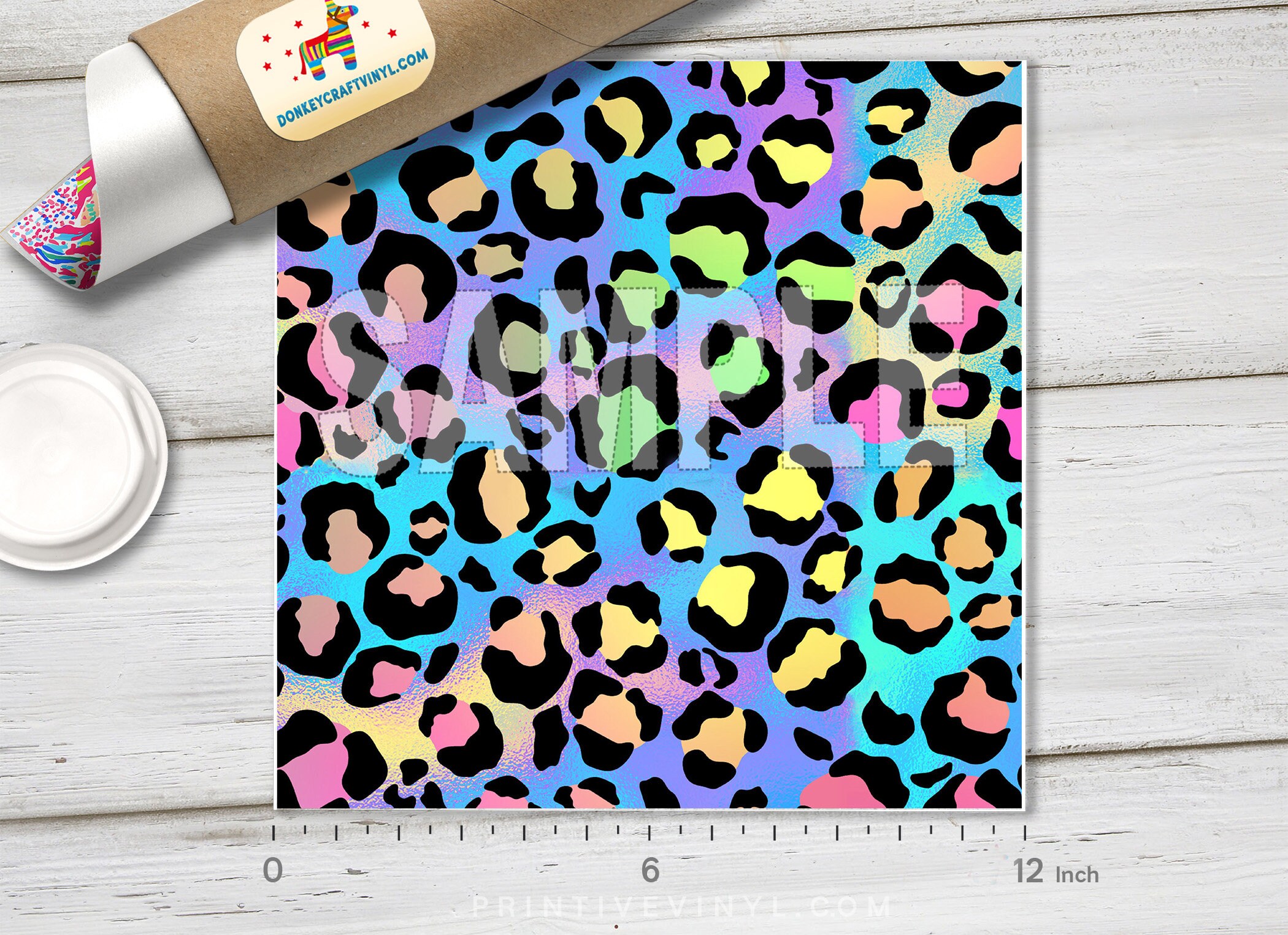 Gradient Leopard Cheetah Animal Printed HTV, Patterned Vinyl, Iron on ...