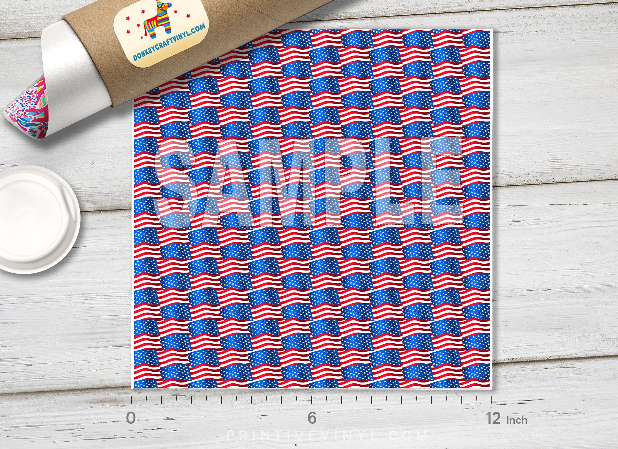 American Flag Printed HTV, Pattern Vinyl,iron On, Faux Leather, Puff ...