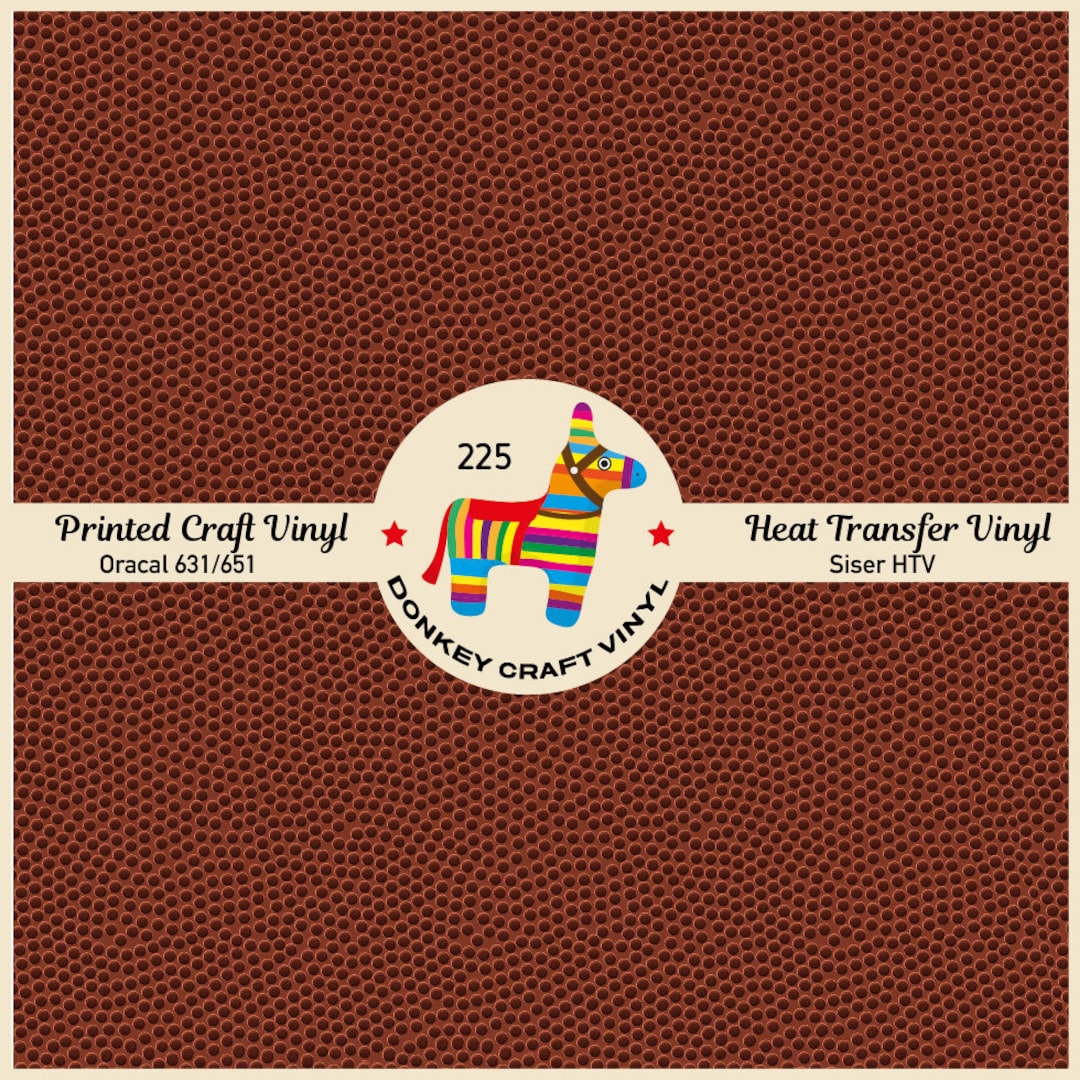 Football Texture Printed HTV, Patterned Vinyl, Faux Leather, Puff Heat ...