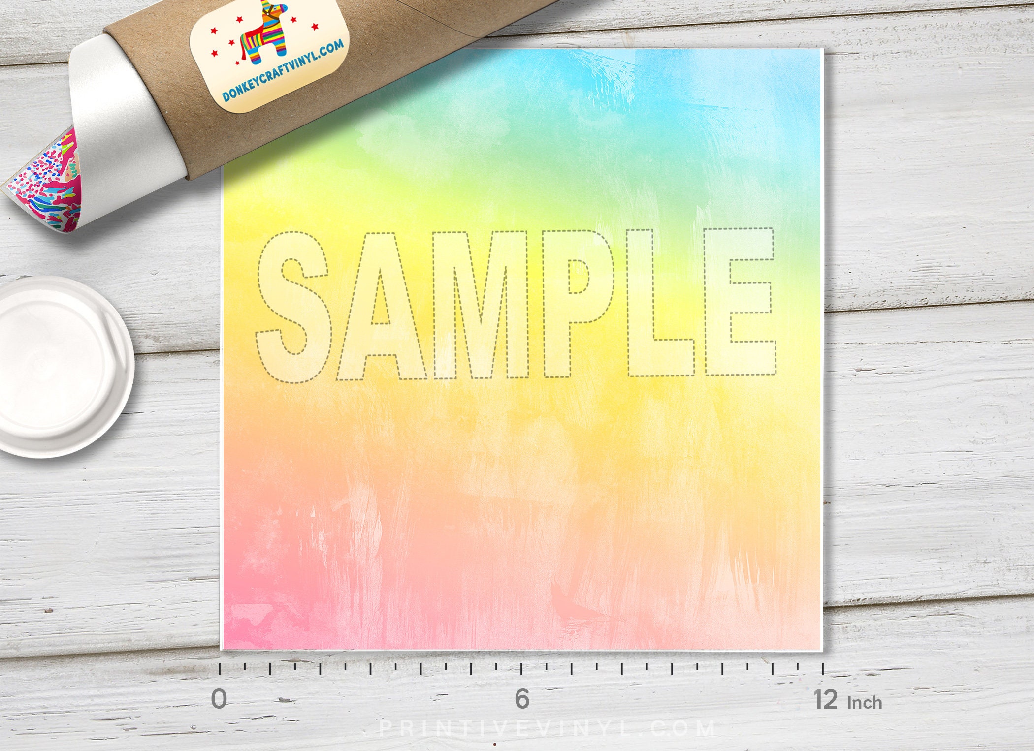Watercolor Ombre Gradient Printed HTV, Pattern Vinyl, Iron on Vinyl ...