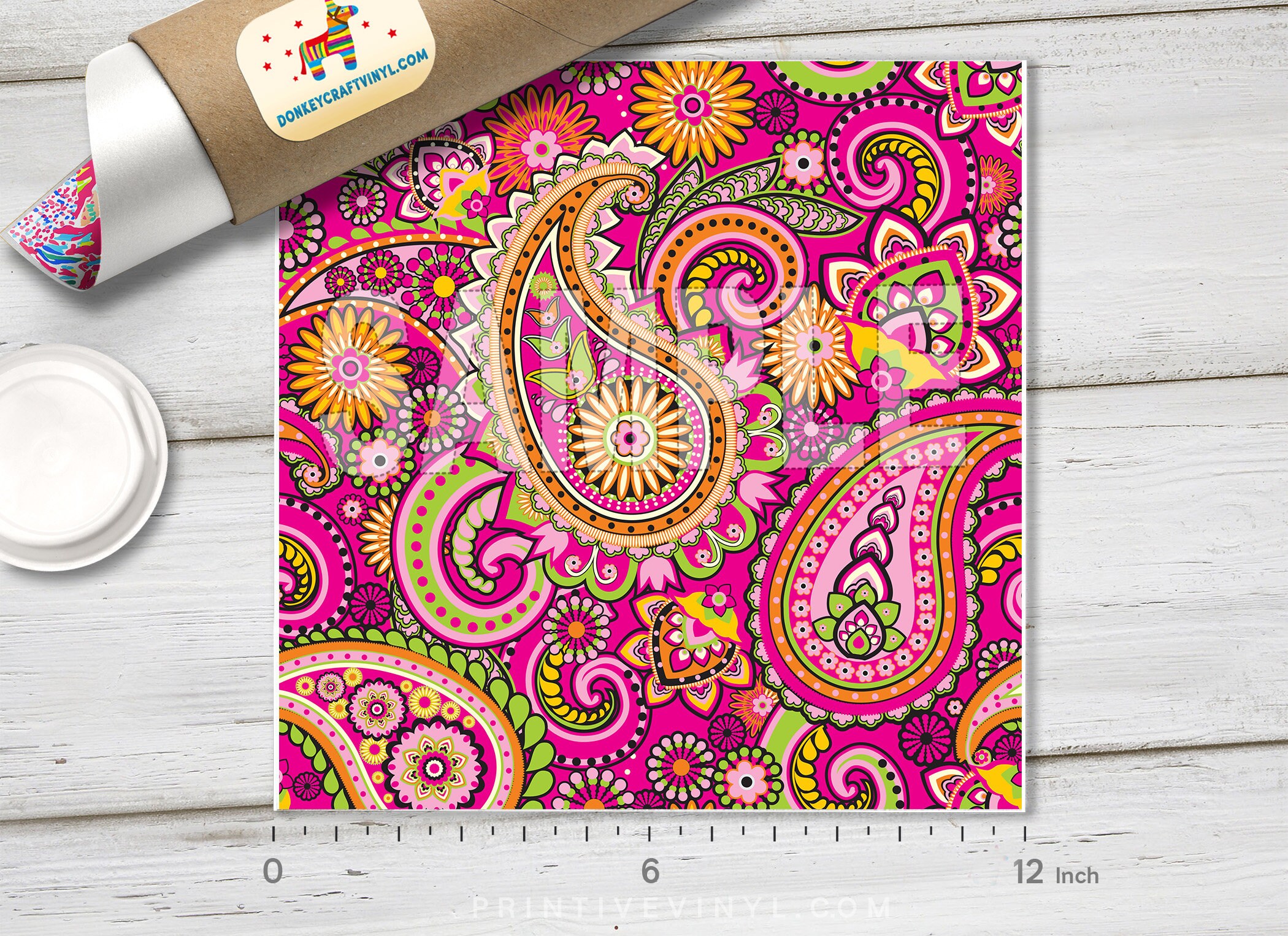 Ethnic Paisley Printed HTV, Pattern Vinyl, Patterned HTV, Iron on Vinyl ...