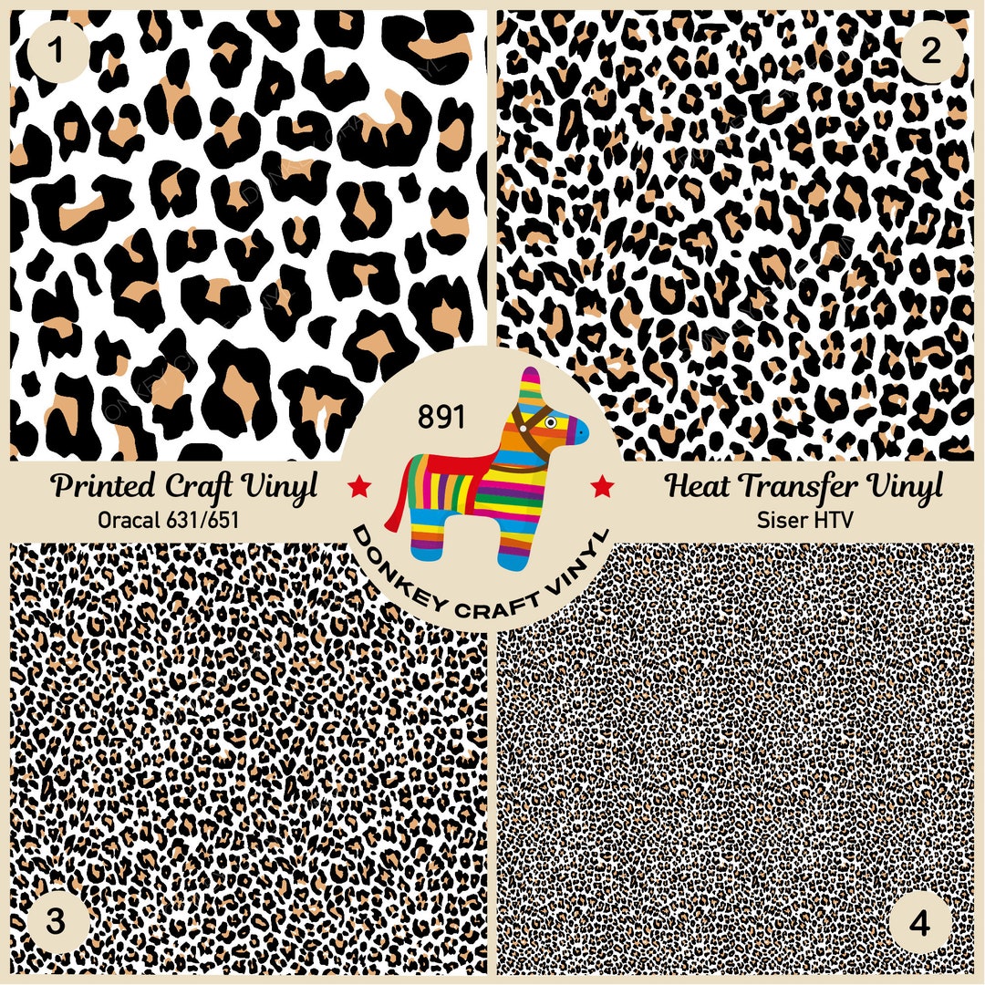 Patterned Vinyl | Leopard Printed HTV, Glitter HTV, Adhesive Craft ...