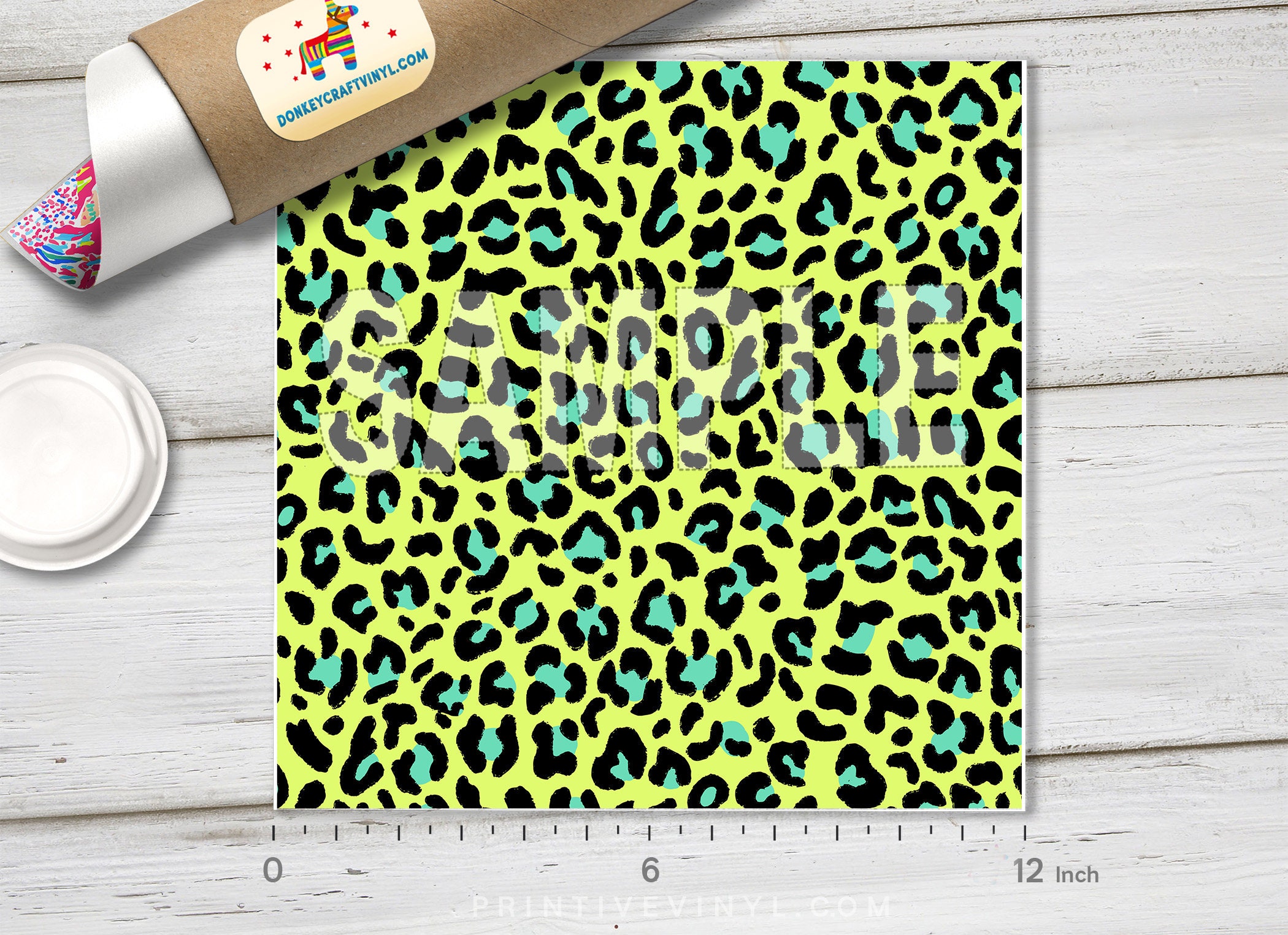 Yellow Leopard Cheetah Animal Printed HTV Patterned Vinyl - Etsy