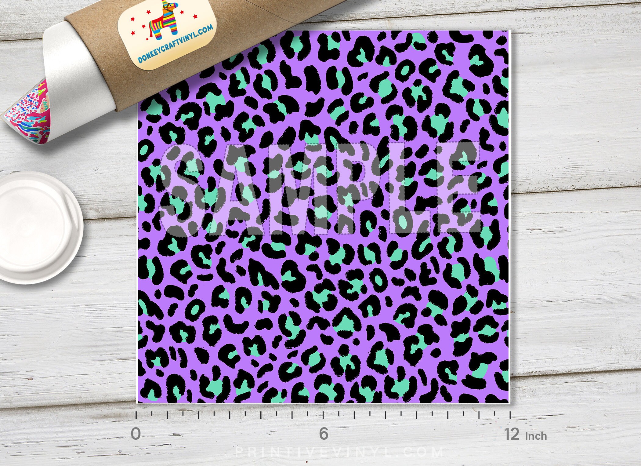 Purple Leopard Cheetah Animal Printed HTV, Patterned Vinyl, Iron on ...