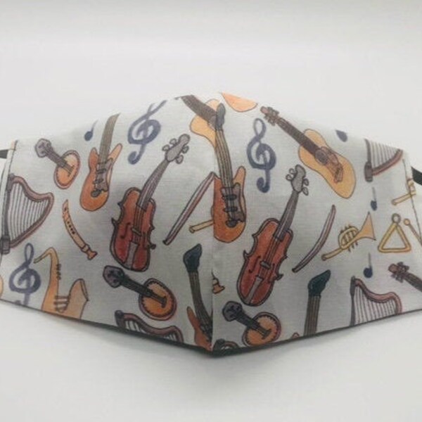 Music Face Mask - Etsy