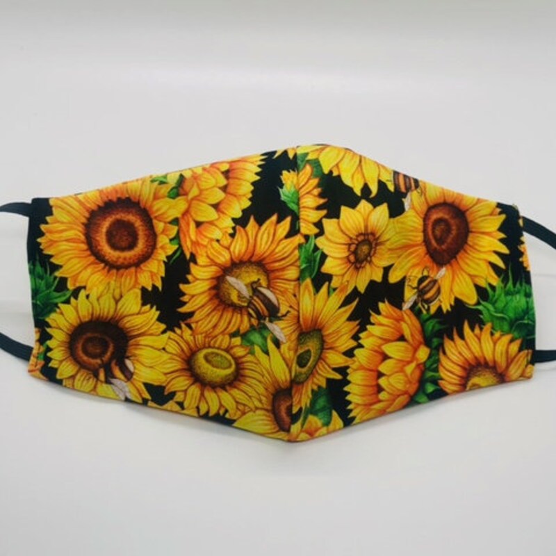 Sunflower Face Mask - Etsy