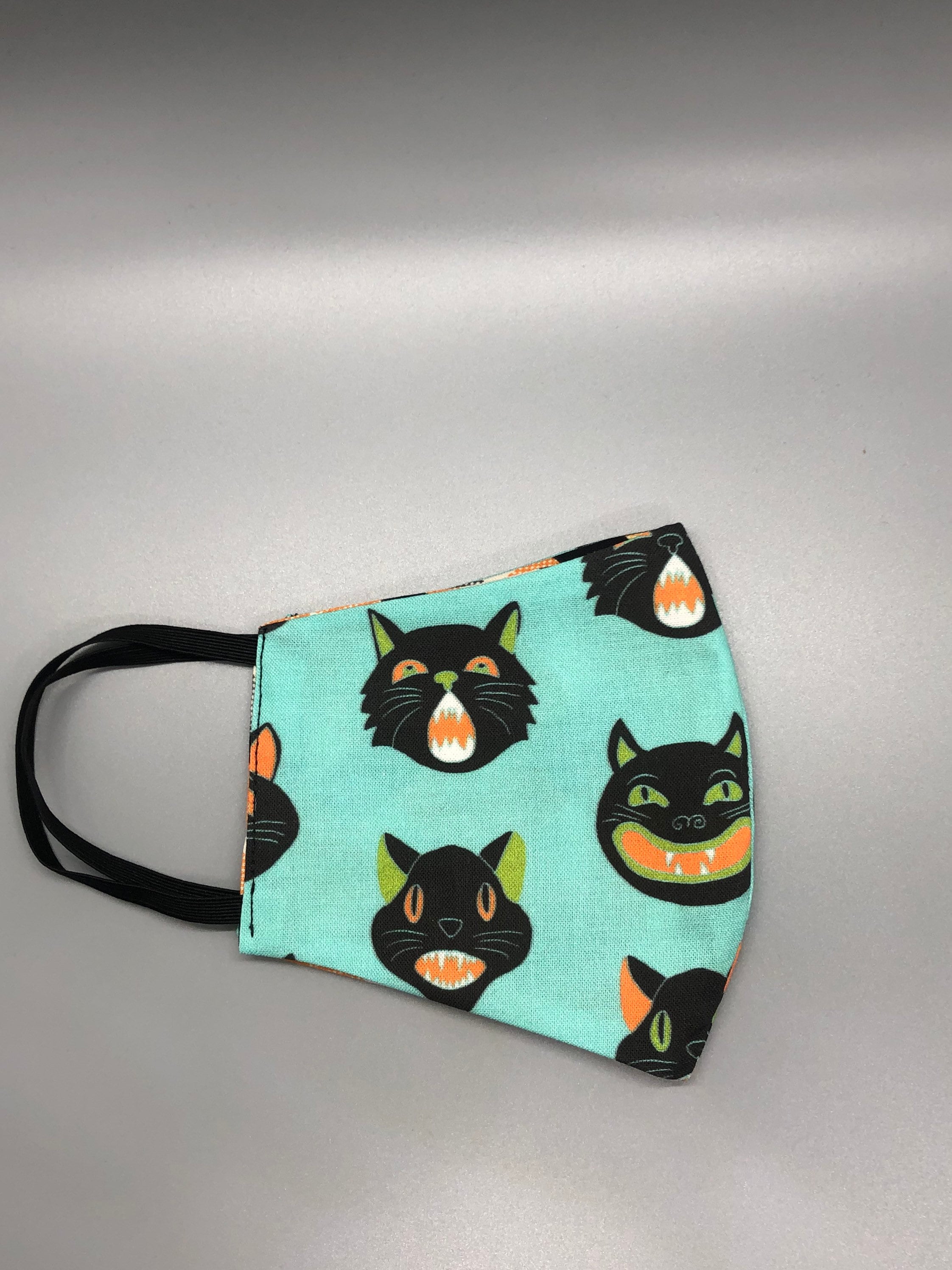Scary cat mask funny cat mask black cat mask vet tech mask | Etsy