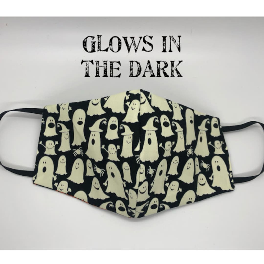 Glow in the Dark Mask, Ghost Mask, Ghost Face Mask, Pumpkin Mask, Scary ...