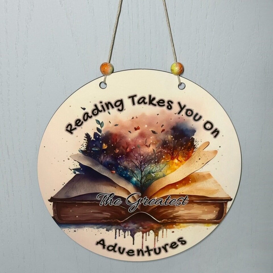 Teacher Door Sign, Reading Sign, Teacher Appreciation Gift, Teacher ...